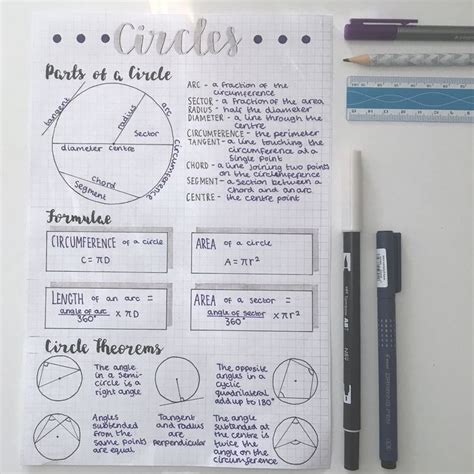Maths Study Notes For GCSE Revision I Ve Seen A Lot Of Study Notes On Instagram And I Love How