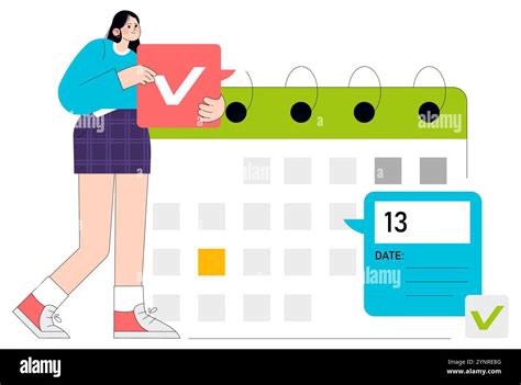 Young Businesswoman Scheduling Tasks And Marking Calendar Dates