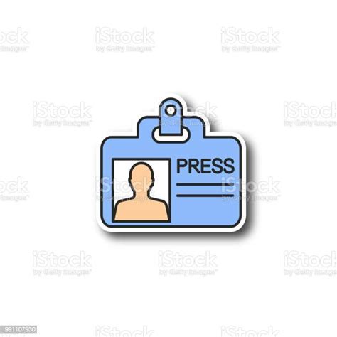 프레스 Id 카드 패치 라벨에 대한 스톡 벡터 아트 및 기타 이미지 라벨 매스컴 문서 Istock