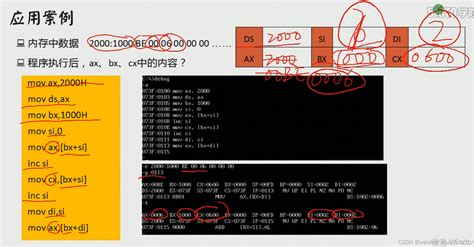 【汇编】更灵活的定位内存地址方式——and，or命令、si、di变址寄存器、直接寻址 Idata 、寄存器间接寻址 Bx 、寄存器相对寻址