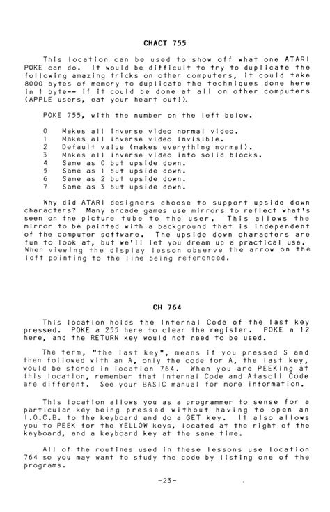 Atari XL XE Tricky Tutorial No Memory Map Tutorial