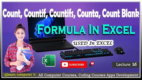 All Count Formulas In Excel Count Countif Countifs Counta