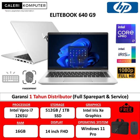 Jual Laptop Hp Elitebook G Intel Vpro I U Gb Gb Ssd Fhd Backlight Fingerprint