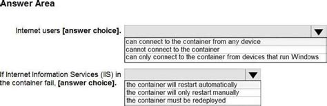 You Plan To Deploy An Azure Container Instance By Using The Following