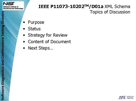 Software Diagnostics And Conformance Testing Division Iso Ieee 11073