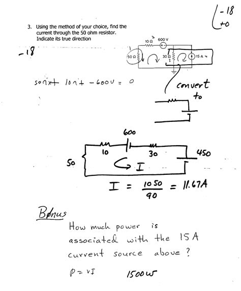 Solved Using The Method Of Your Choice Find The Current
