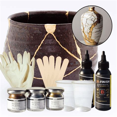 Kintsugi Kit For Repairing And Transforming Your Ceramics With Elegance