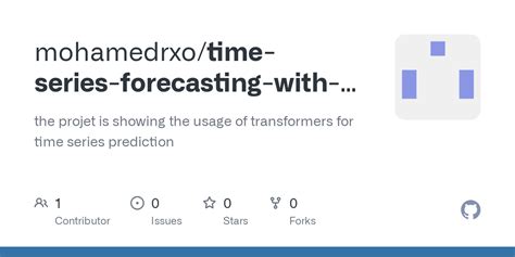 Github Mohamedrxotime Series Forecasting With Transformers In