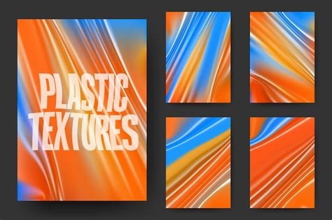 디자인 프로젝트를 위한 비닐 봉투 배경 프리미엄 벡터