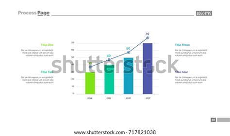 Four Columns Bar Chart Slide Template Stock Vector Royalty Free Shutterstock