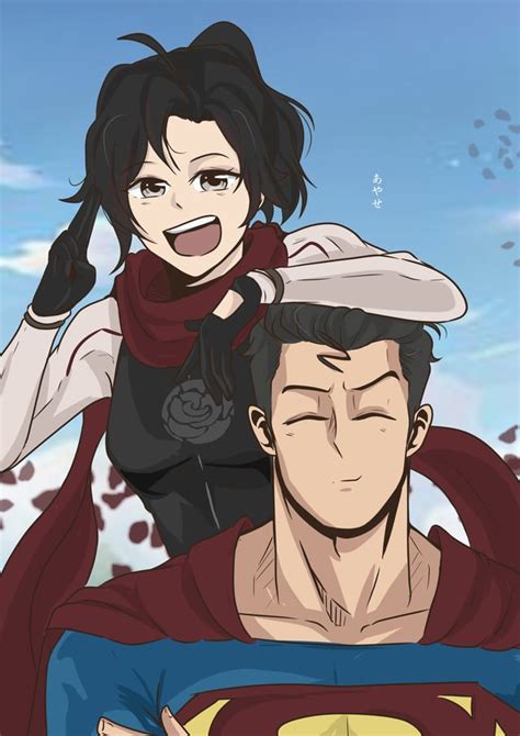 [artwork] Ruby Rose And Superman From The Rwby X Justice League Part 2 Movie By Ayaseyzu R