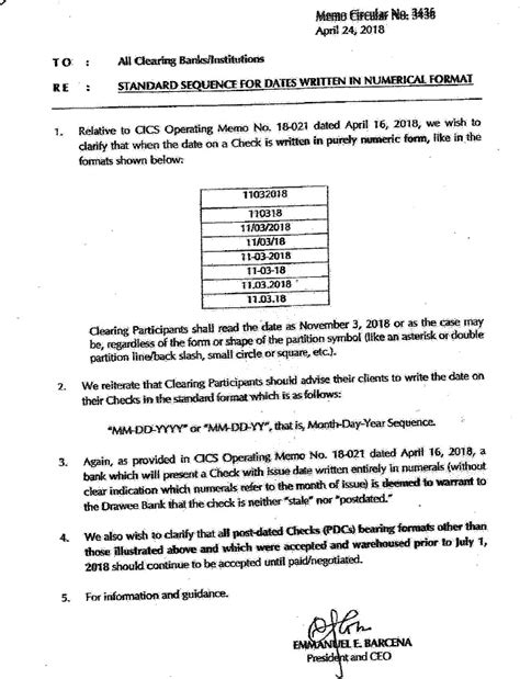 Money Banking Credit In The Philippines Proper Way To Write The Date In CHECKS