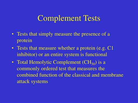 Ppt Functions Of Complement Powerpoint Presentation Free Download Id 3196468