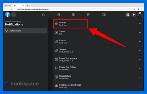 How To Turn On Off Facebook Group Notifications NoobSpace