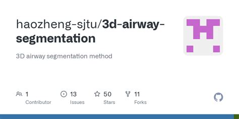 Github Haozheng Sjtu3d Airway Segmentation 3d Airway Segmentation