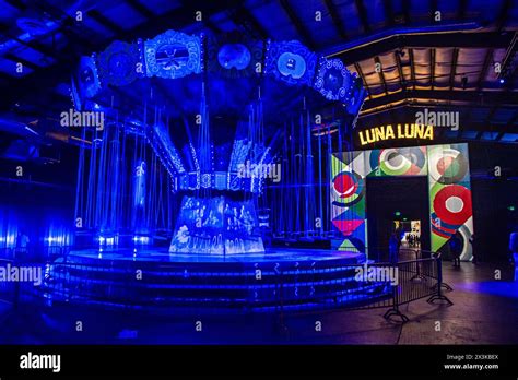 The Luna Luna Art Amusement Park Includes A Painted Swing Chair Ride By New York Artist Kenny