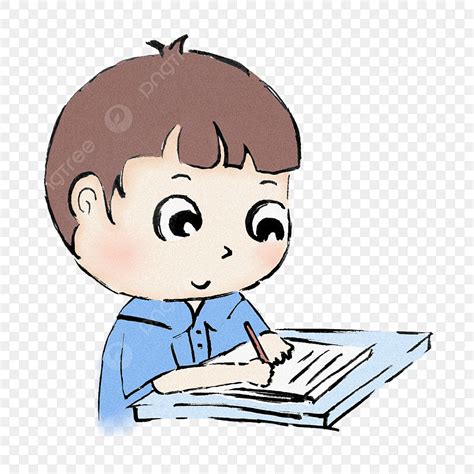 كتابة الولد، الفرض للمنزل، شفاف، أساسي، Map الكتابة المرسومة صبي