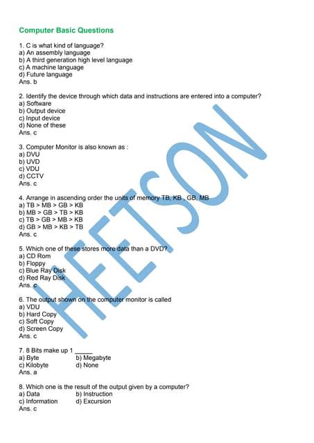 Wordpad Mcq Questions And Answers Basic Objective Pdf