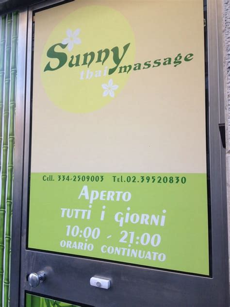 Sunny Thai Massage Updated May 2025 Via Felice Casati 39 Milano Italy Massage Phone
