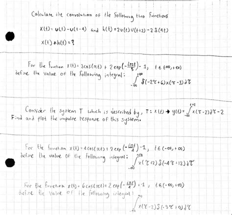 Solved Calculate The Convolution Of The Following The