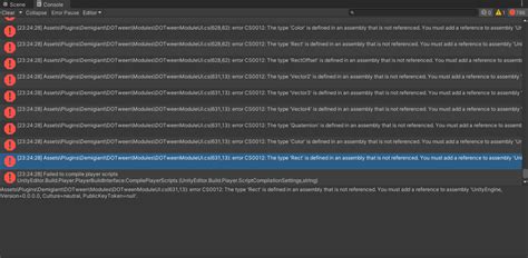 Et81 导入dotween F6编译报错 Et社区