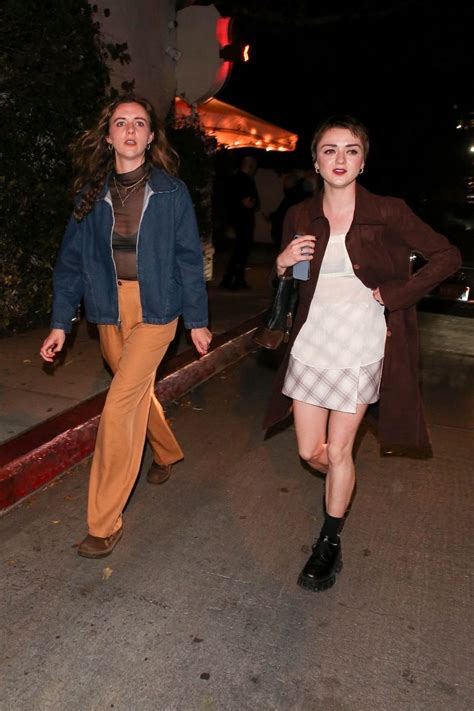 Maisie Williams Out With A Friend Pre Grammy Party In Los Angeles Hawtcelebs