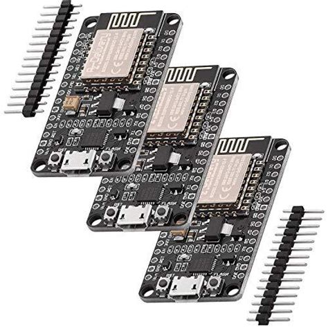 Az Delivery 3 X Nodemcu V2 Wifi Amica Esp8266 Esp 12e Development Board Met Cp2102 Ongesoldeerde