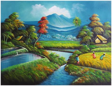 Gaya Terbaru 31 Lukisan Pemandangan Alam