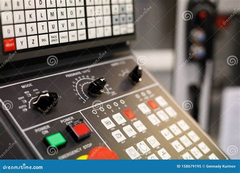 Control Panel Of Axis CNC Machine Stock Image Image Of Machinery Control