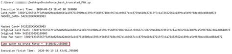 storing card numbers using hashed and truncated version of pan