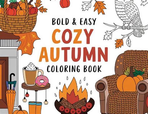 Cozy Fall Coloring Sheets