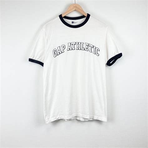 Gap 로고 화이트 반팔티셔츠 빈티지 구제 A174 헬로마켓