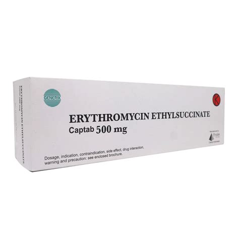 Erythromycin Ethylsuccinate Pt Pyridam Farma Tbk