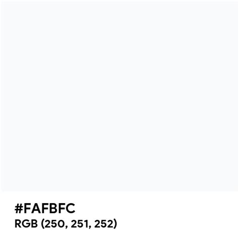 Fafbfc Color Name Is Ghost White