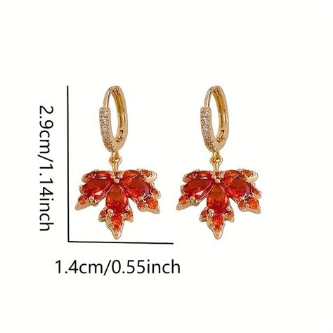 Maple Leaf Earrings Obzuu