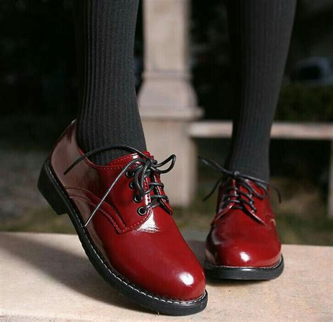 Preppy Classic Oxford Shoes Smart Casual Crew Socks