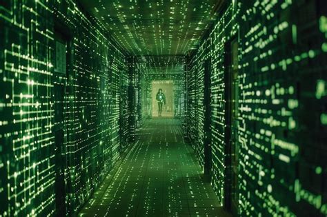 Premium Photo Digital Matrix