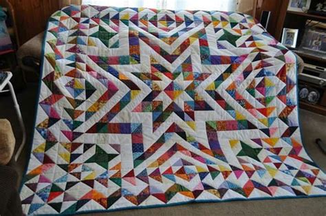 Exploding Star From HST S Star Quilts Scrap Quilts Quilt Inspiration