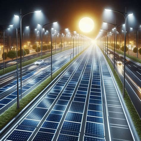 Solar Powered Roadways â€ Asphalt Embedded With Solar Panels Ab Stock