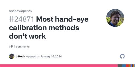 Most Hand Eye Calibration Methods Don T Work Issue Opencv Opencv Github