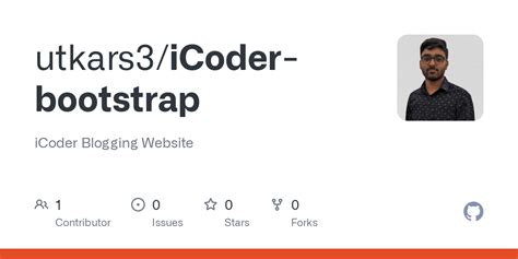 Github Utkars3icoder Bootstrap Icoder Blogging Website