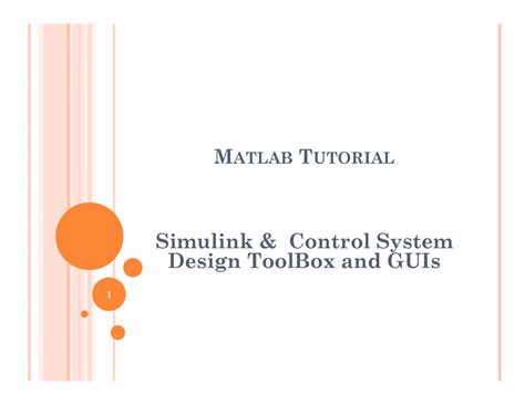 Matlab Control Simulink Studocu