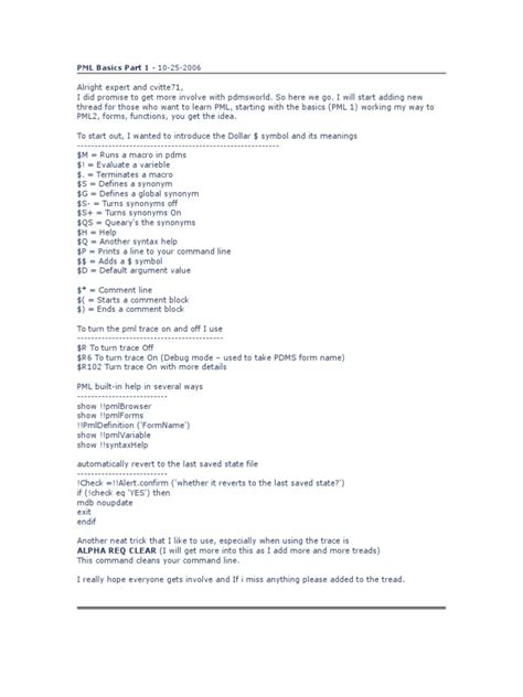 Pml Basics Pdf Variable Computer Science Array Data Type