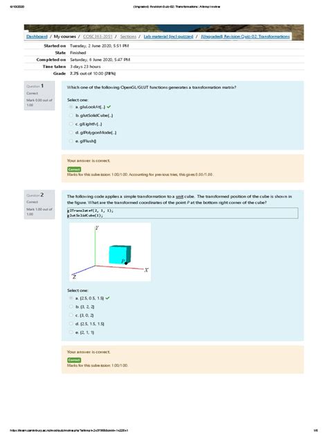 quiz 2 pdf cartesian coordinate system rotation
