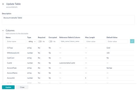 How To Add Data Into Data Tables From UI Forms Kore Ai Documentation V