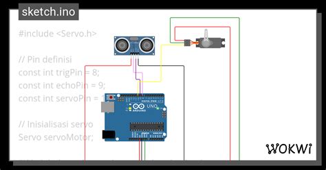 Tempat Sampah Otomatis 2 Wokwi Esp32 Stm32 Arduino Simulator