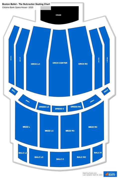 Citizens Bank Opera House Seating Chart