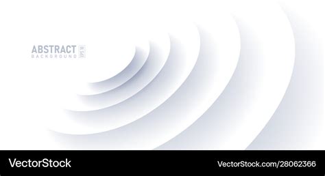 Abstract Ripple Effect On White Background Circle Vector Image