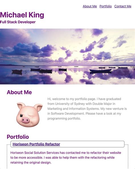 GitHub Mkng1 Challenge2 Portfolio Website