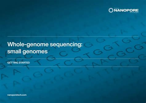 Whole Genome Sequencing Guide Small Genomes Pdf Pdf
